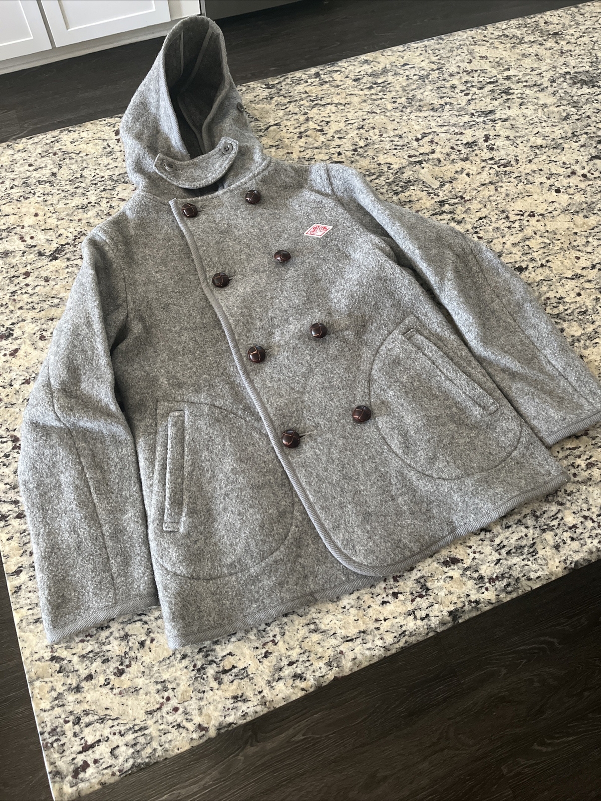 Danton Wool Mosser Coat Single Hood Jacket Heather Gr… - Gem