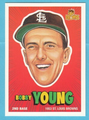 1953 St. Louis Browns # 4 Bobby Young Baseball Card -- Box 126 | eBay