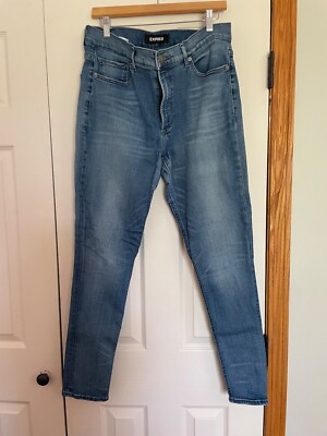 Womens Express High Rise Stretch Skinny Jeans Size 12 Regular | eBay