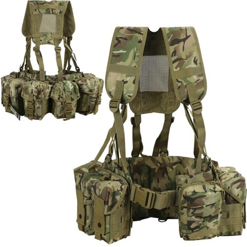 ARMY AIRBORNE WEBBING BRITISH PLCE POUCH BTP MTP CAMOUFLAGE ASSAULT ...