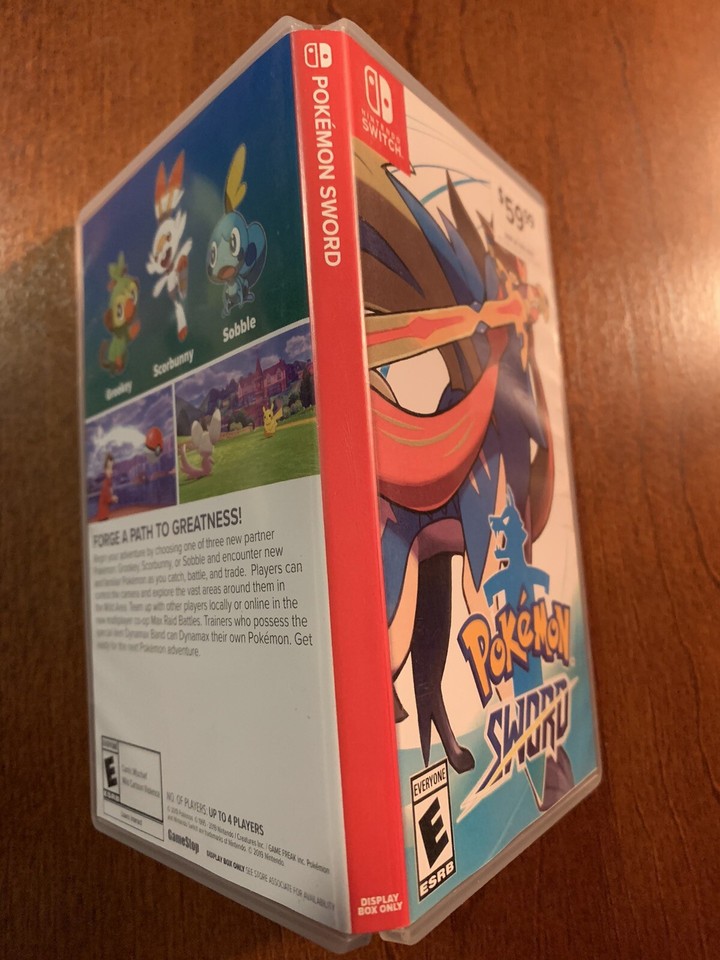 Pokémon Sword - Nintendo Switch - GameStop Display CASE ONLY - No Game ...