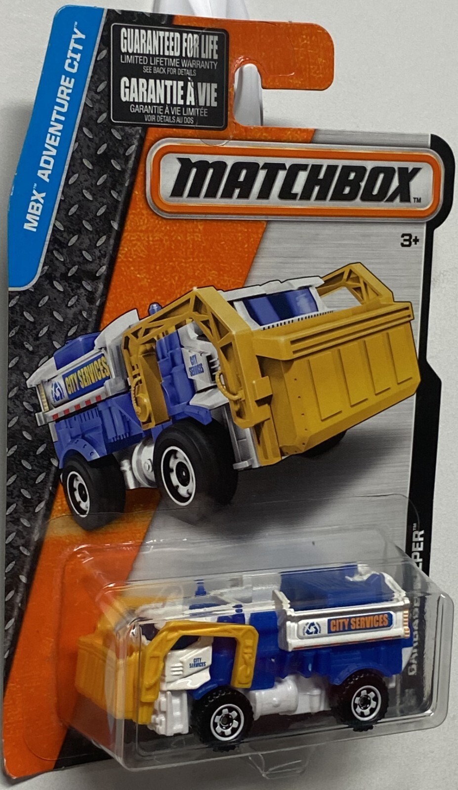 Matchbox 2016 MBX Adventure City Garbage Gulper Front Load Garbage ...