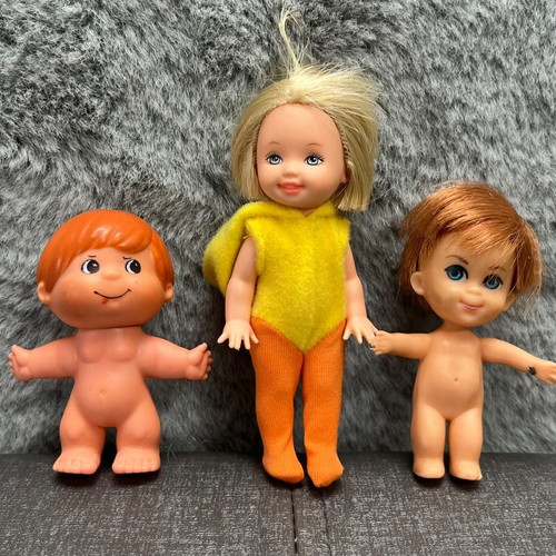 Mattel Small Doll Lot Kelly Little Kiddle & Small Shots Skater Redhead ...