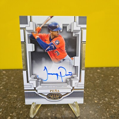 2023 Topps Tier One Astros Jeremy Peña Breakout Auto Autograph /299 # ...
