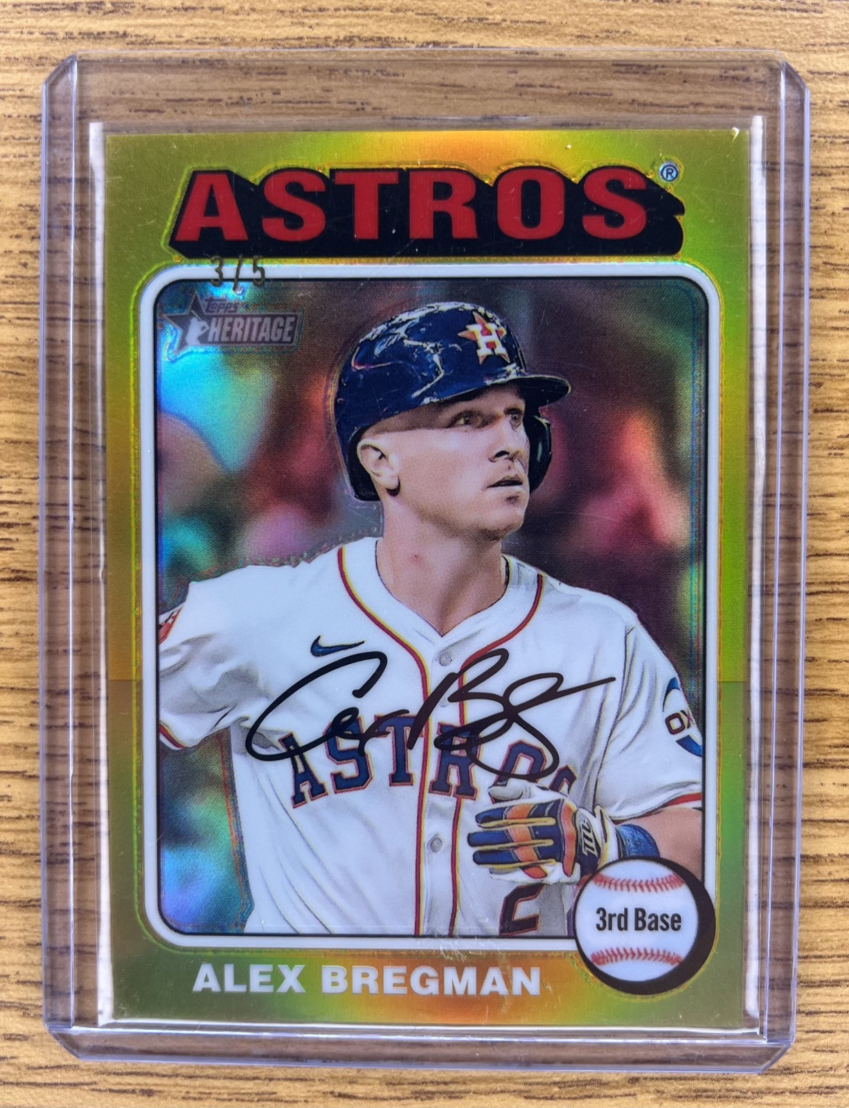 2024 Topps Heritage Alex Bregman Chrome Gold Refractor /5 | eBay