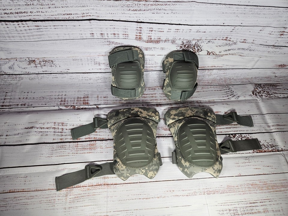 New Genuine USGI US Military Knee and Elbow Pad Set, ACU, McGuire ...