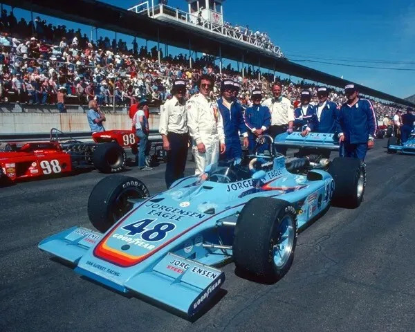 Pancho Carter & Dan Gurney 1976 Phoenix Indy Car Race 4x6 PHOTO PRINT ...