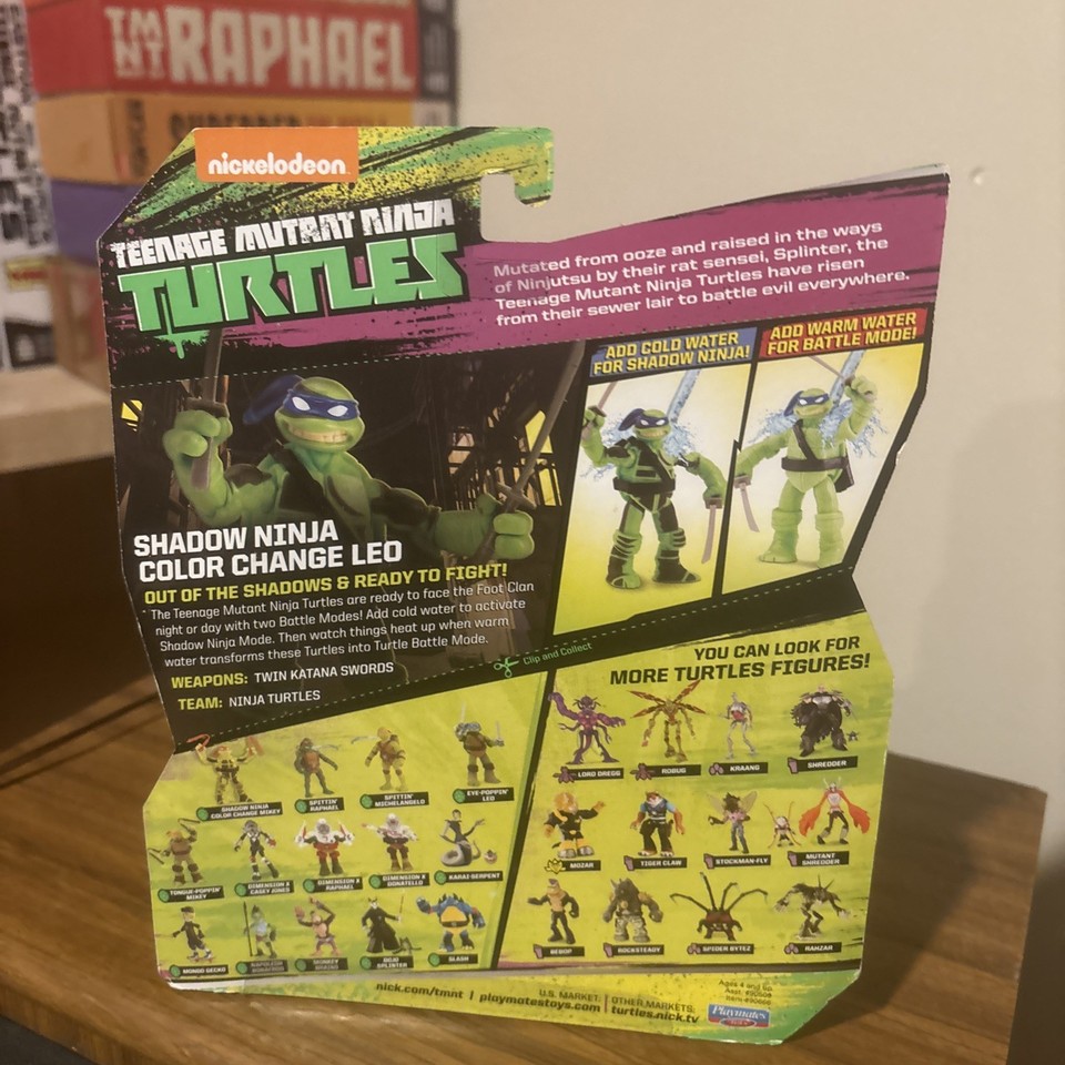 Playmates Teenage Mutant Ninja Turtles Shadow Ninja Color Change Leo ...