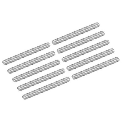 10Pcs M4-0.7x40mm Fully Threaded Rods, 304 Stainless Steel Thread Bar ...