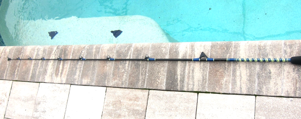 Custom Made Live-Bait Rod with AFTCO LITE Rollers/Tip: 7'3"; 12-30lb ...