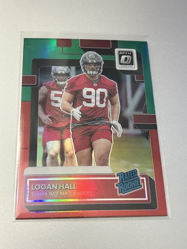 2022 Panini Donruss Logan Hall Rated Rookie Optic Preview Red Green ...