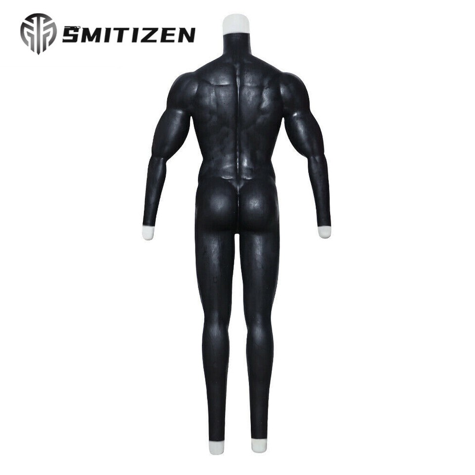 SMITIZEN Silicone Black Muscle Suit Fake Muscle Suit Chest for Cosplay ...