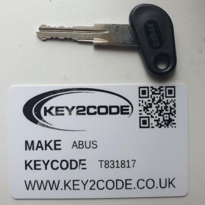 E bike battery keys, abus bike lock keys - Abus T83 keys cut to code ...