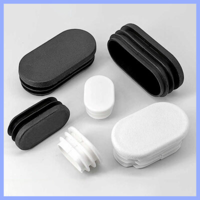 Oblong Oval Plastic End Caps Blanking Plugs Tube Box Section Inserts ...