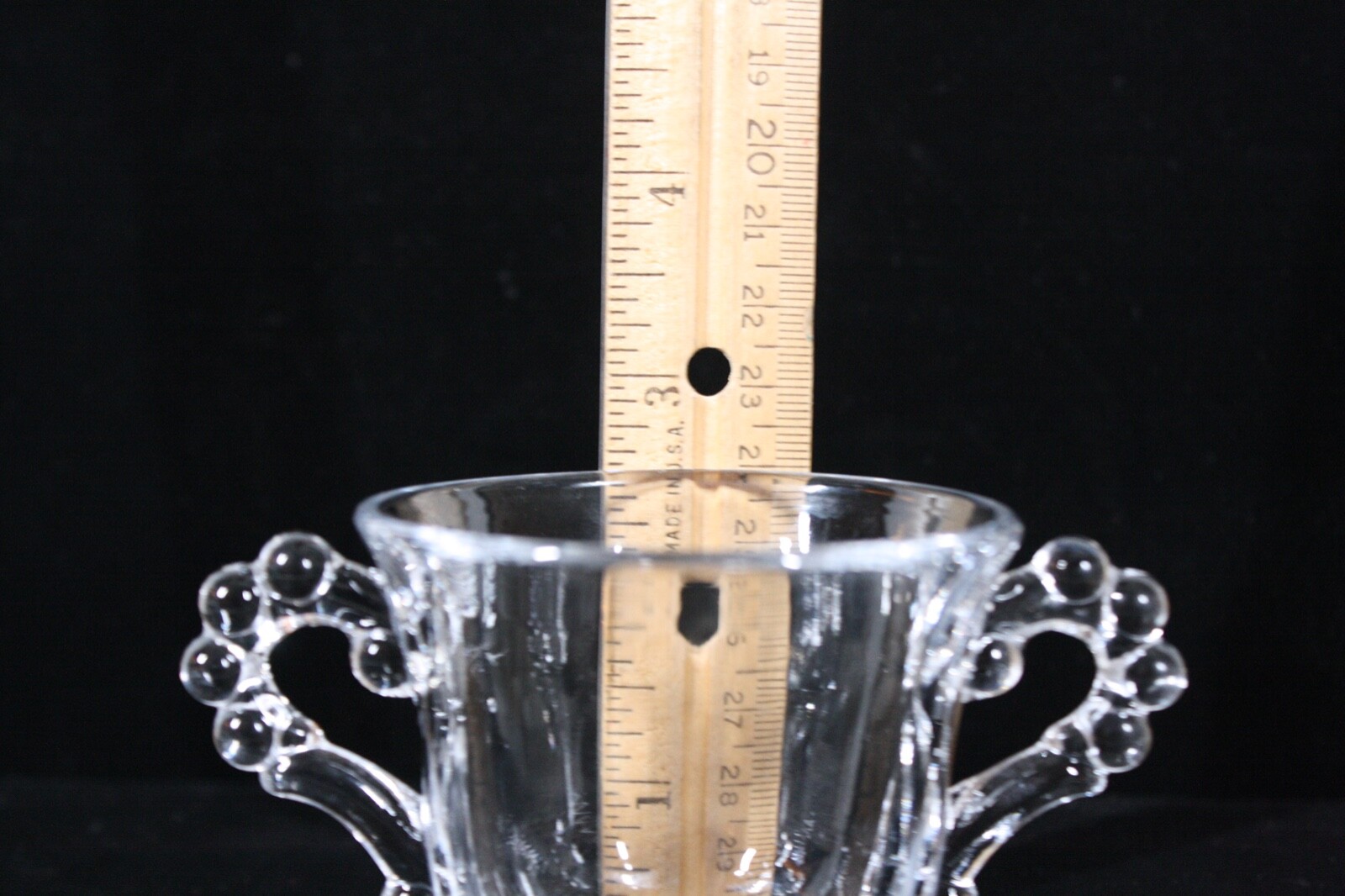 RARE! VINTAGE IMPERIAL CRYSTAL CANDLEWICK PATTERN HANDLED SUGAR BOWL 2 ...