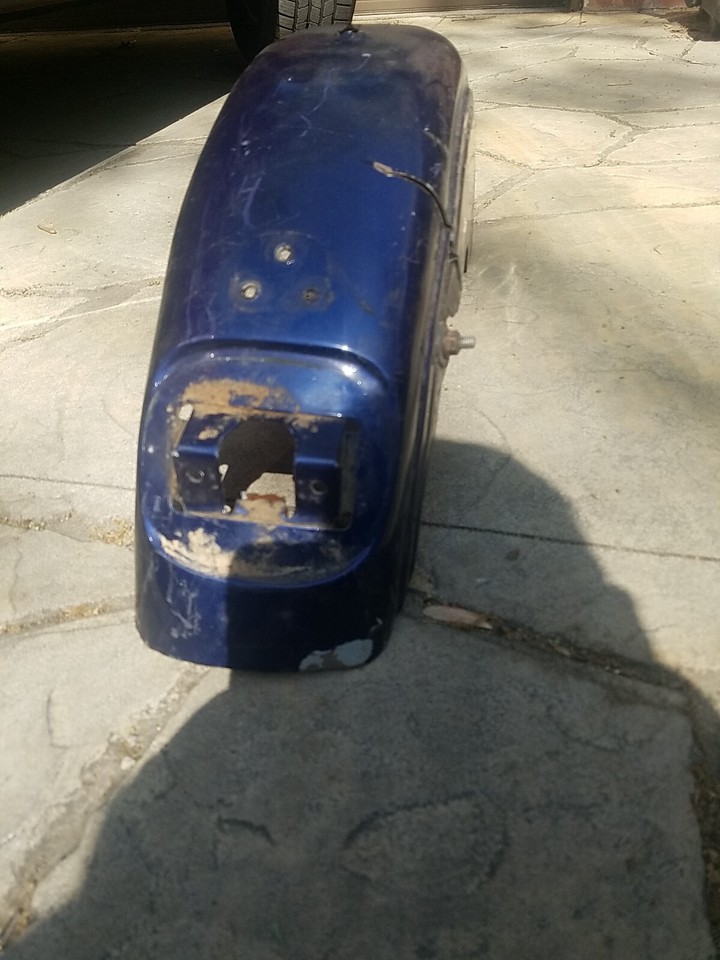 Old Harley-Davidson Motorcycle Original Knucklehead Panhead Rear Fender ...