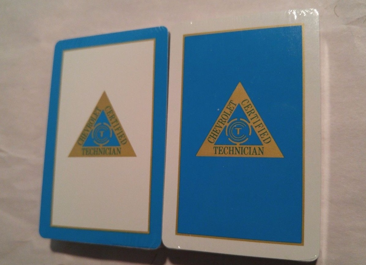 Chevrolet Certified Technician Double Deck Playing Cards Vtg Sealed | eBay