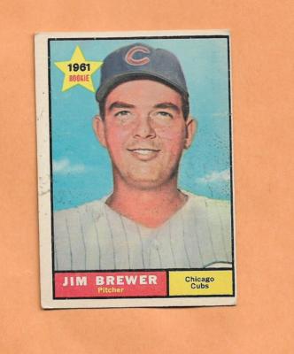 JIM BREWER ROOKIE TOPPS 1961 CARD # 317 | eBay