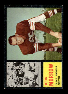 1962 Topps Football #31 John Morrow CREASED Cleveland Browns | eBay