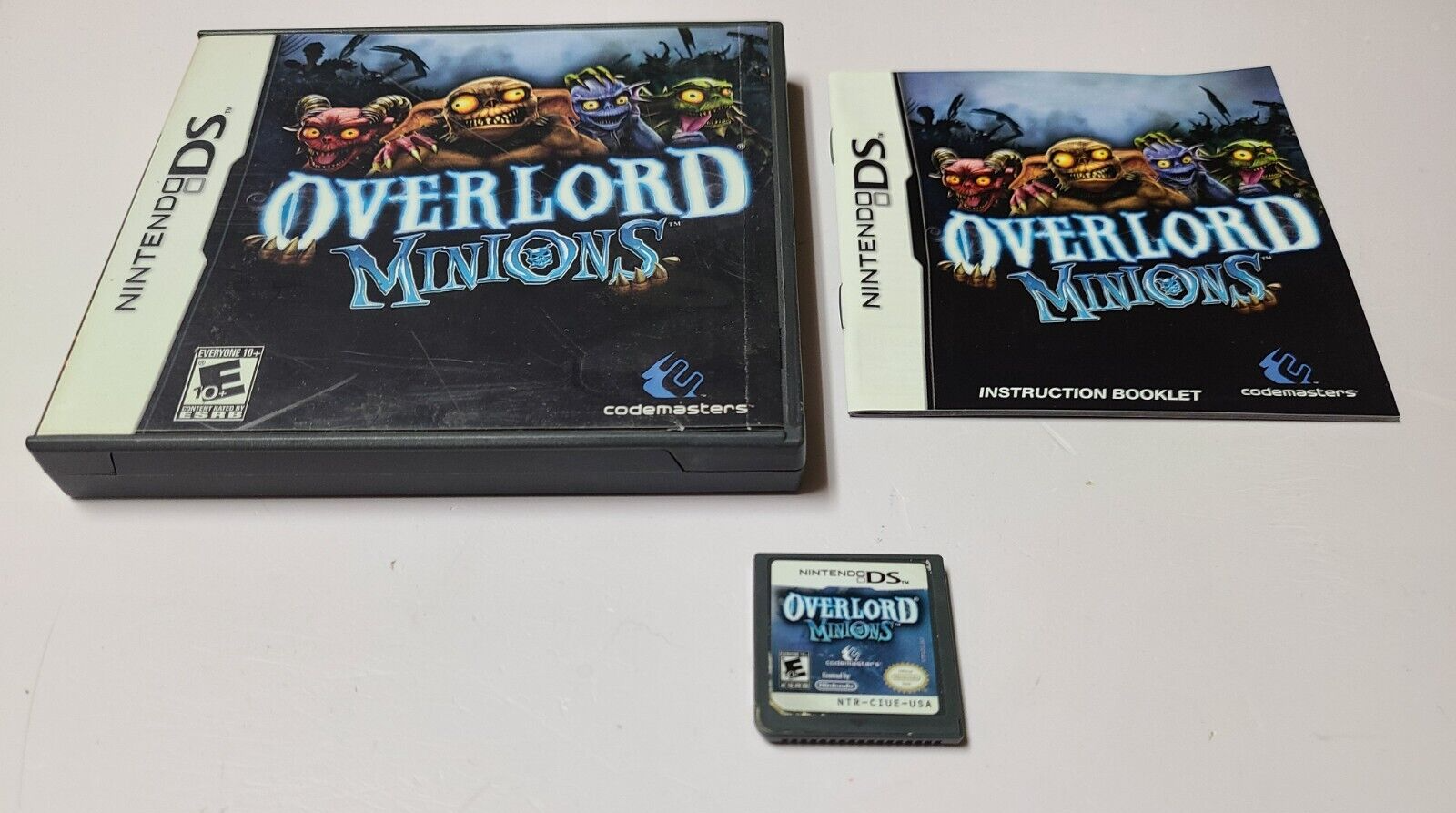 Overlord: Minions - Nintendo DS DSL DSI 3DS 2DS COMPLETE CIB ...