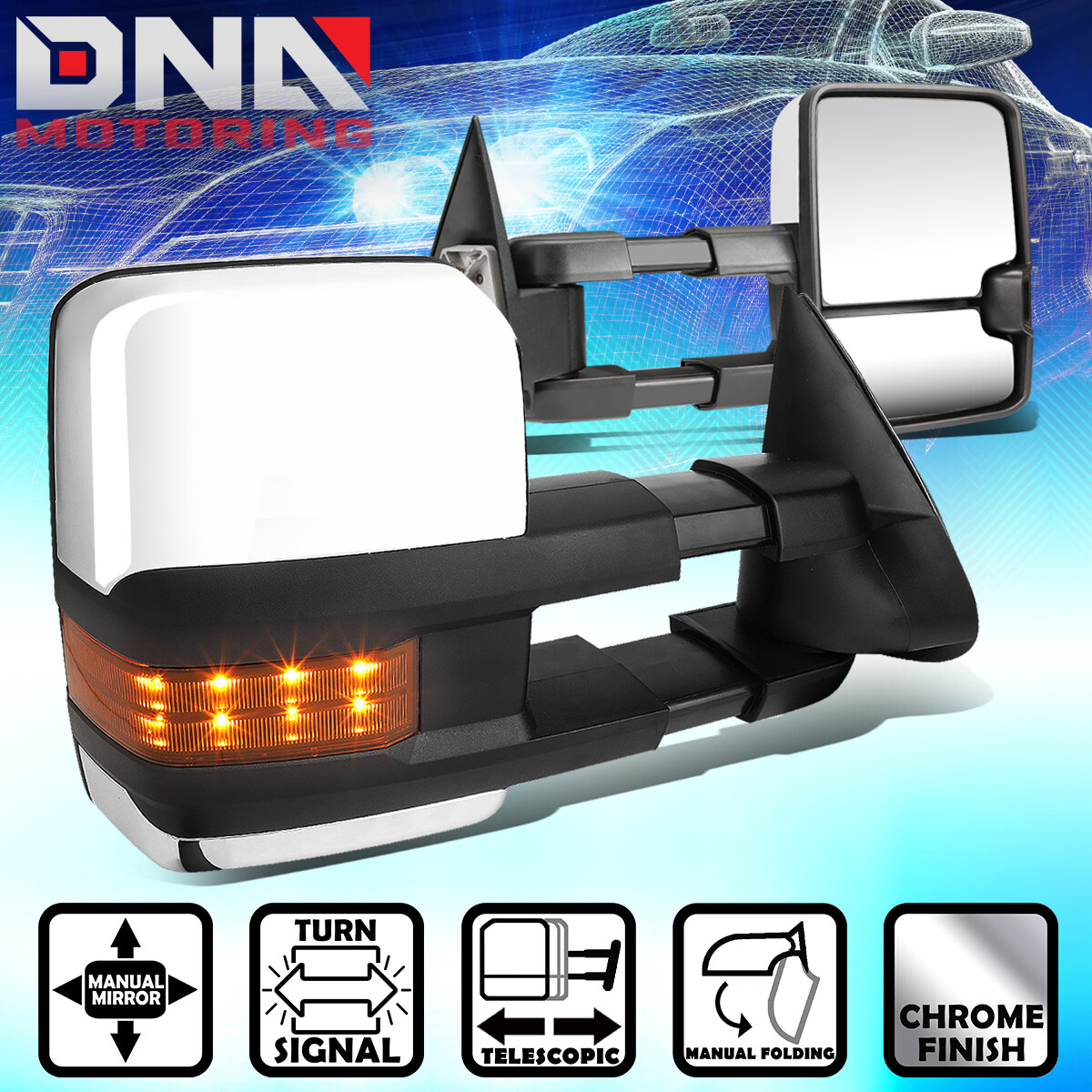 FOR 2003-2007 SILVERADO SIERRA GMT800 MANUAL+LED SIGNAL TOW TOWING ...