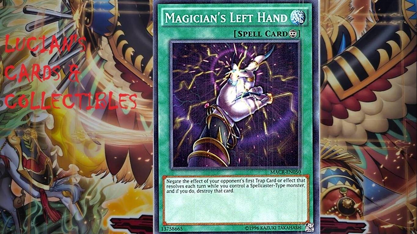 A491 YUGIOH SPELL CARD MAGICIAN'S LEFT HAND MACR-EN050 | eBay