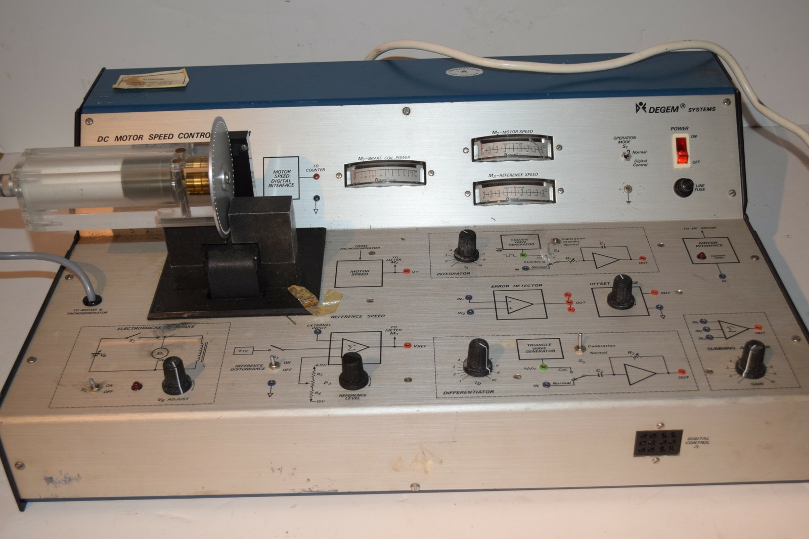 *TA* DEGEM SYSTEMS DC MOTOR SPEED CONTROL SYSTEM CONSOLE PCT-1 (CP109 ...