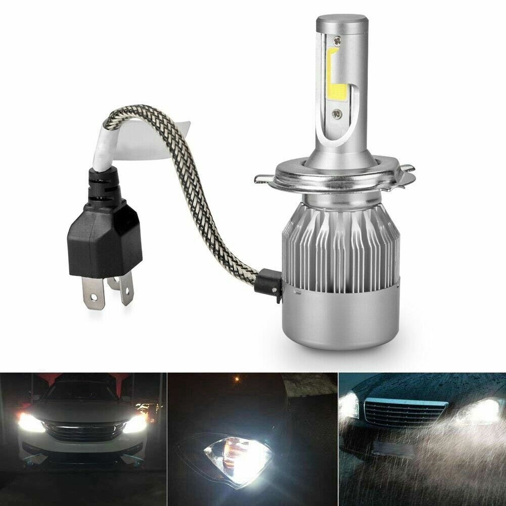 FOR FORD FUSION 2002-2012 Headlight Car LED Kit set 2x H4 Bulbs PURE ...