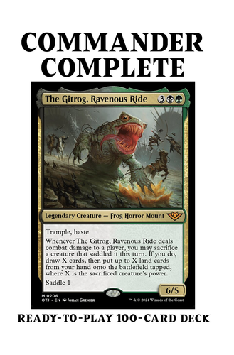 The Gitrog, Ravenous Ride SADDLE LANDFALL DRAW Magic MTG Custom ...