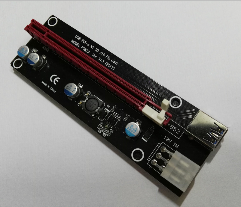 External Graphics Card Adapter Mini PCIe To PCIe 16x Riser Card ...