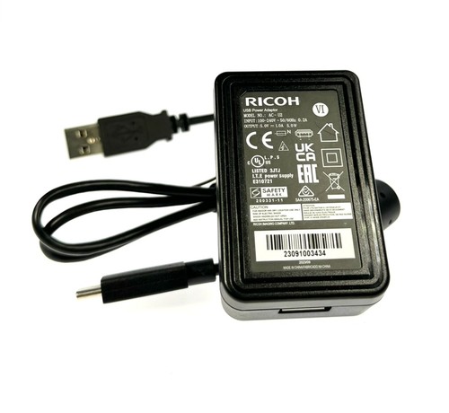 Genuine Ricoh AC-U2 Wall USB Power Adapter Charger for GR III GR IIIx w ...