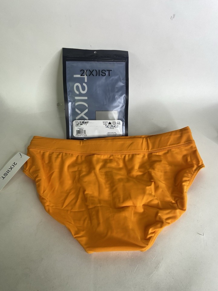 2XIST Essentials Rio Swim Brief Swimwear Bottoms Sun Orange Mens Size M ...