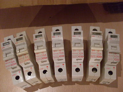 MEM MEMERA 2000 AB TYPE B & 2 MCB, CIRCUIT BREAKERS, AB32SB, AB32S2 ...