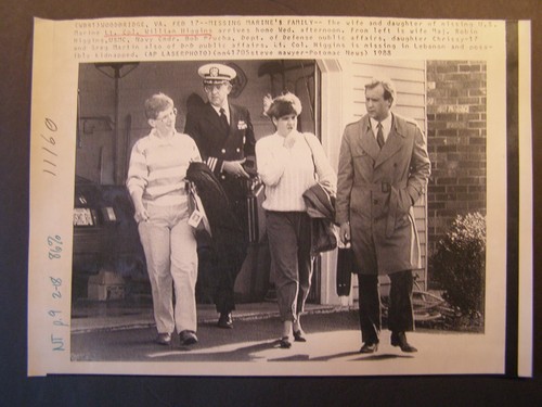 AP Wire Press Photo 1988 US Marine Officer Lt Col William R Higgins ...