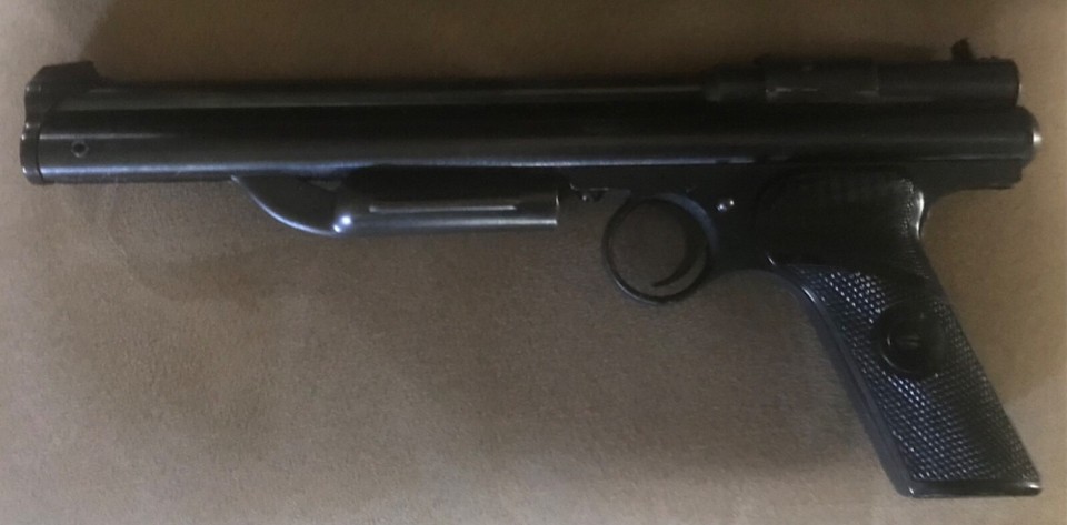 Vintage Crosman 130 .22 Caliber Single Shot Multi Pump Pellet Pistol | eBay