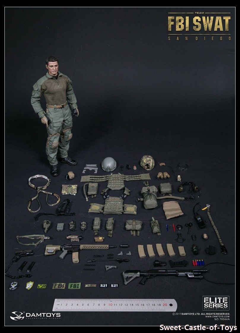 DamToys 1/6 US FBI SWAT Team Agent San Diego Midnight OPS 78044 A/ B ...