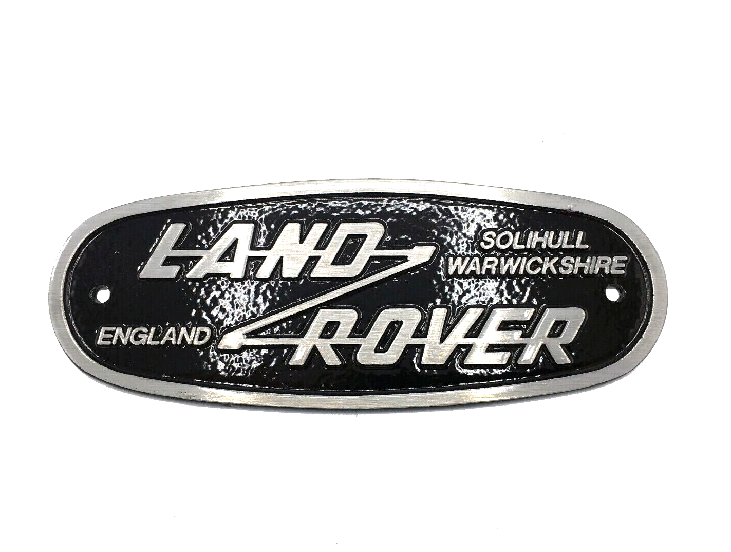 ALLUMINUM SOLID DIE-CAST "LAND ROVER SOLIHULL WARWICKSHIRE" 185X75MM ...