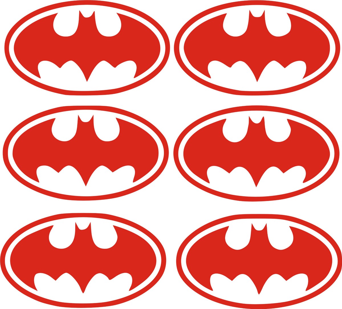 Logotipo De Batman Negro Y Rojo