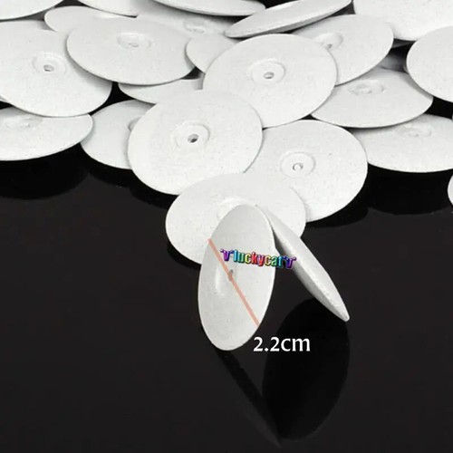 100pcs Dental Lab Polishing Wheels Burs Silicone Polishers Disk White ...