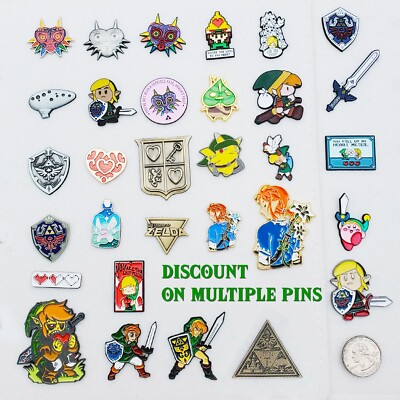 Zelda enamel pins The Legend of Zelda metal pins brooch badges Retro ...