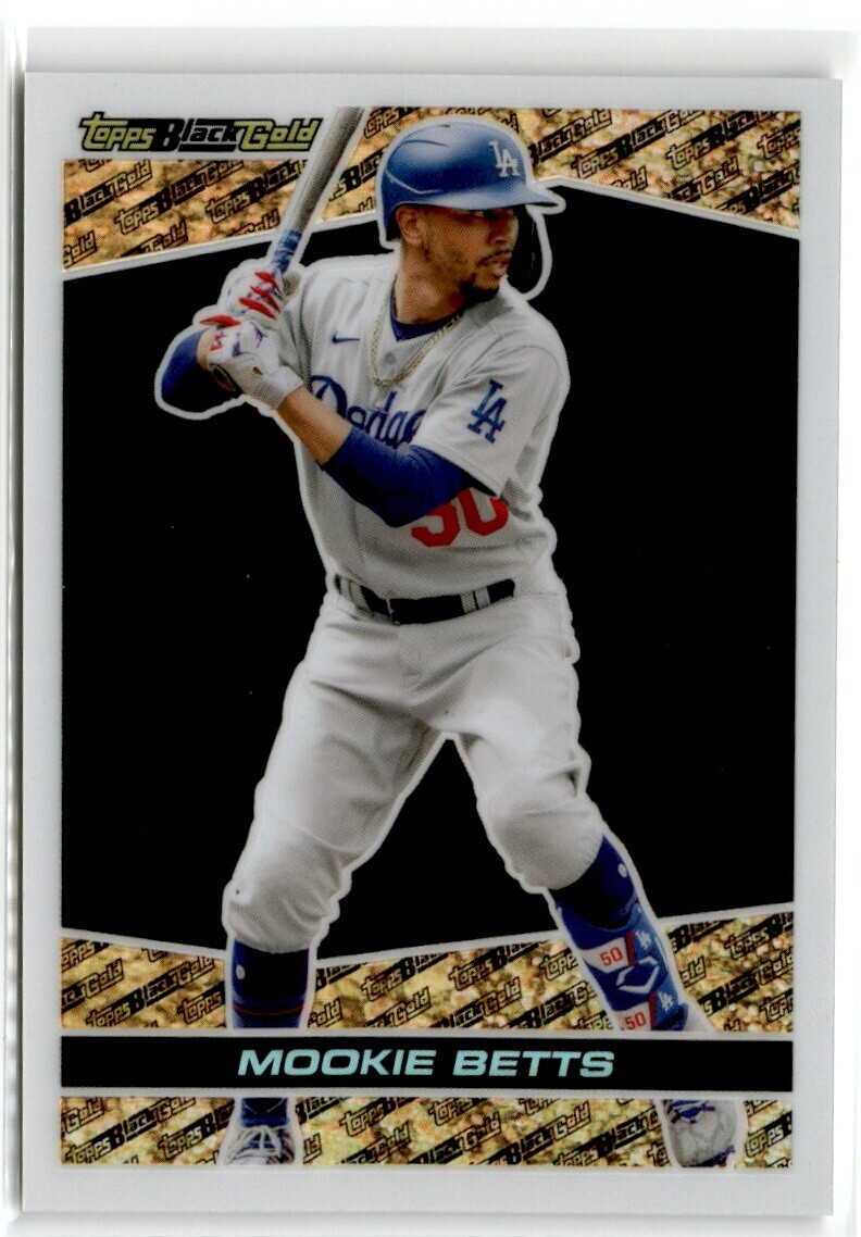 Mookie Betts 2021 Topps Chrome Update Black Gold Insert BGC-7 Dodgers ...
