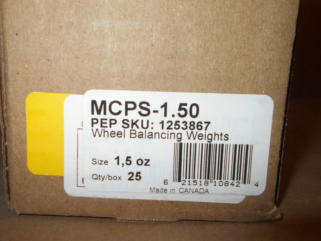 Perfect Equipment Wheel Weights 1.5 oz Box of 25 MCPS-1.50 ~ | eBay