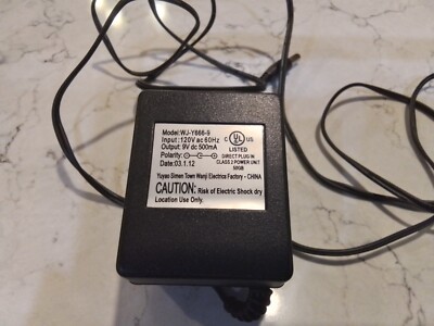 9V AC Adapter for Yuyao Simen WJ-Y666-9 WJ-Y666-9-A;CUI STACK DV-0950 ...
