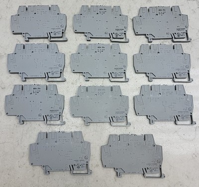 11 Pack Wago 859-354 Gray Terminal Block 24V AC/DC In 250VAC Out 5A ...