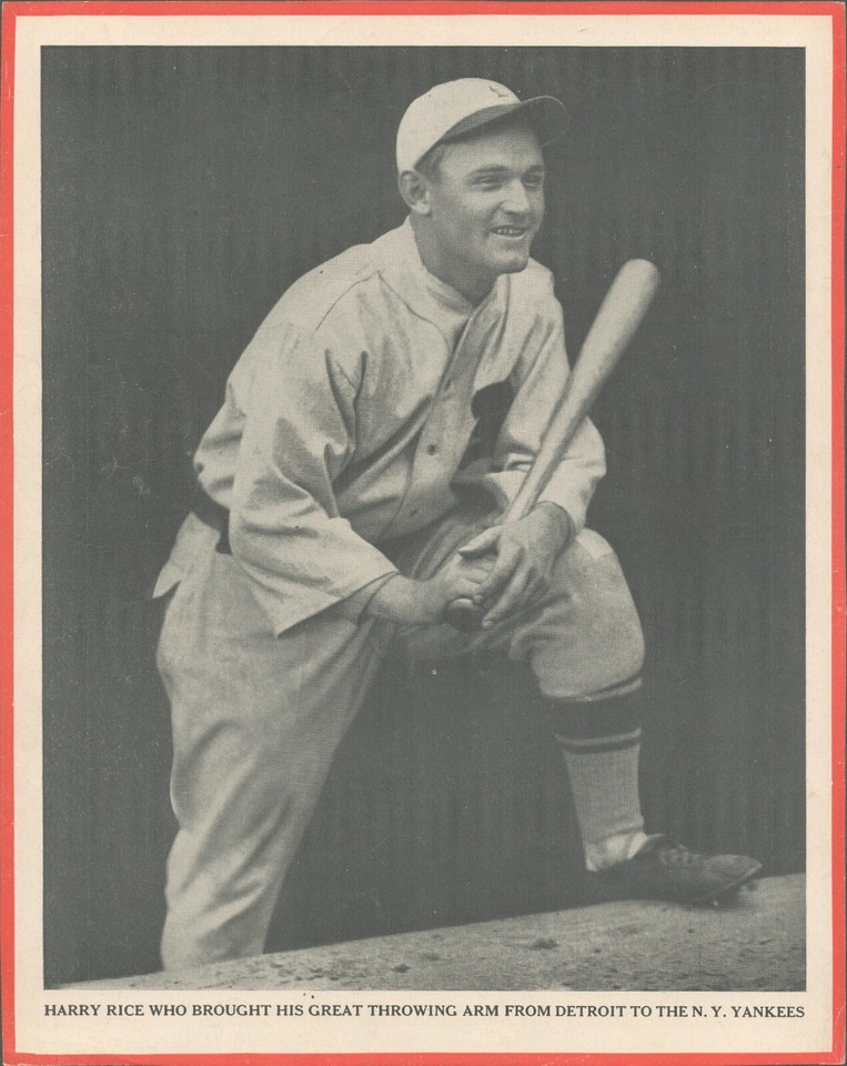 1930 BASEBALL MAGAZINE COVER & YANKEE's HARRY RICE | eBay