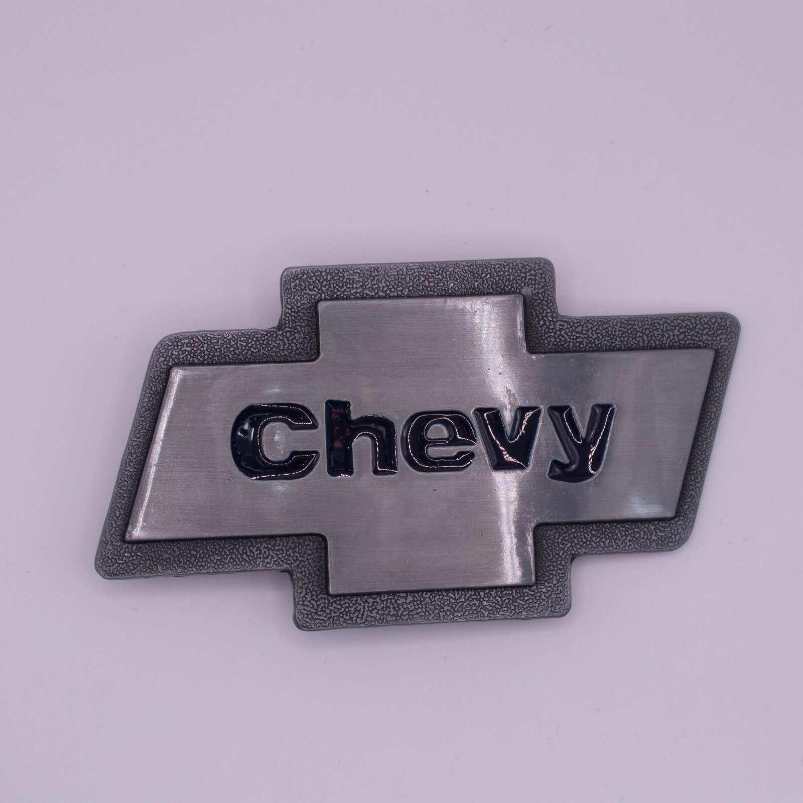 Chevy Chevrolet Logo Silver Belt Buckle - Gem
