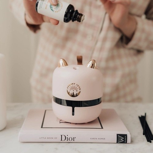 3 in 1 Humidifier With Essential Oil Diffuser and Night Light / Pink ...