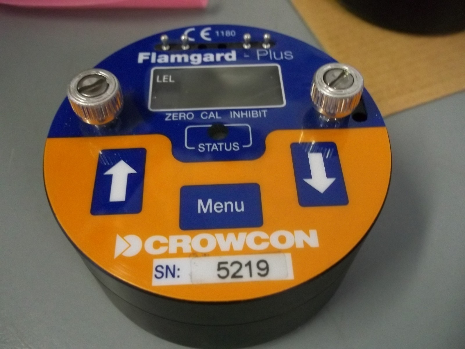 CROWCON Flamgard Plus Gas Detector Display METHAN 0-100% LEL 10-20% LEL ...