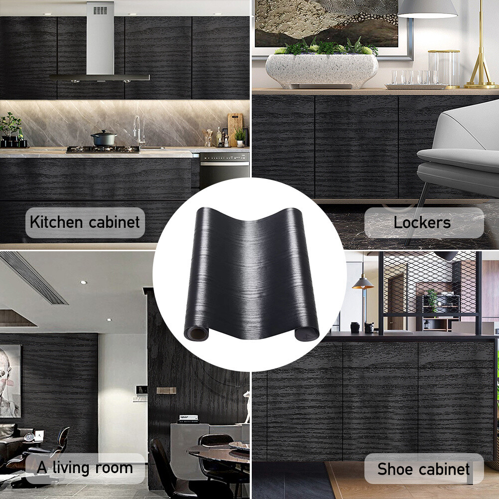 5/10m Self Adhesive Kitchen Worktop Covering Vinyl Wrap Cupboard Door ...