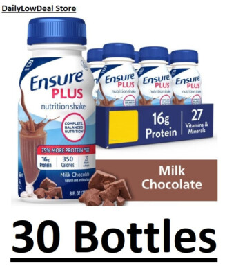 30 PACK - Ensure Plus Nutrition Shake 8 fl. oz. Milk Chocolate - Fresh ...